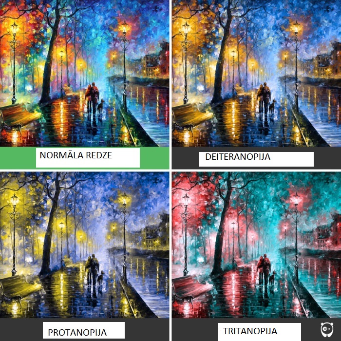 FOTO: Kā pasauli redz cilvēki ar dažādiem krāsu redzes traucējumiem ...
